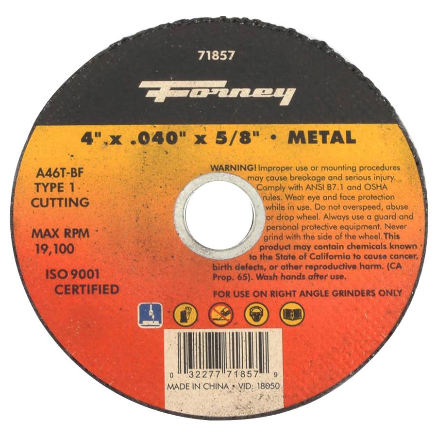 Forney Metal Cut-Off Wheel - 4""