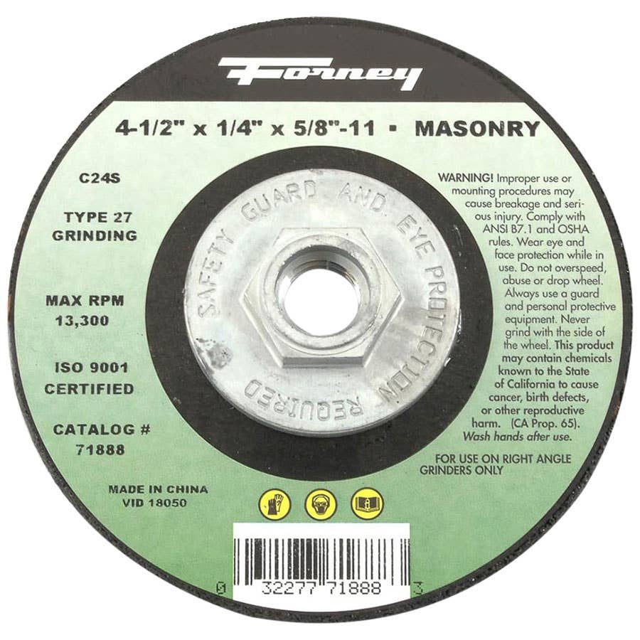 Forney Masonry Grinding Wheel
