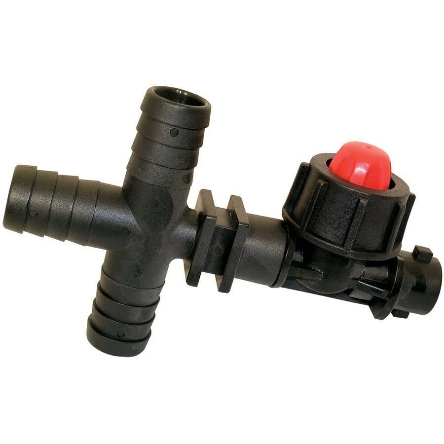 Green Leaf Dry Boom Nozzle Body Cross Barb, Side Diaphragm