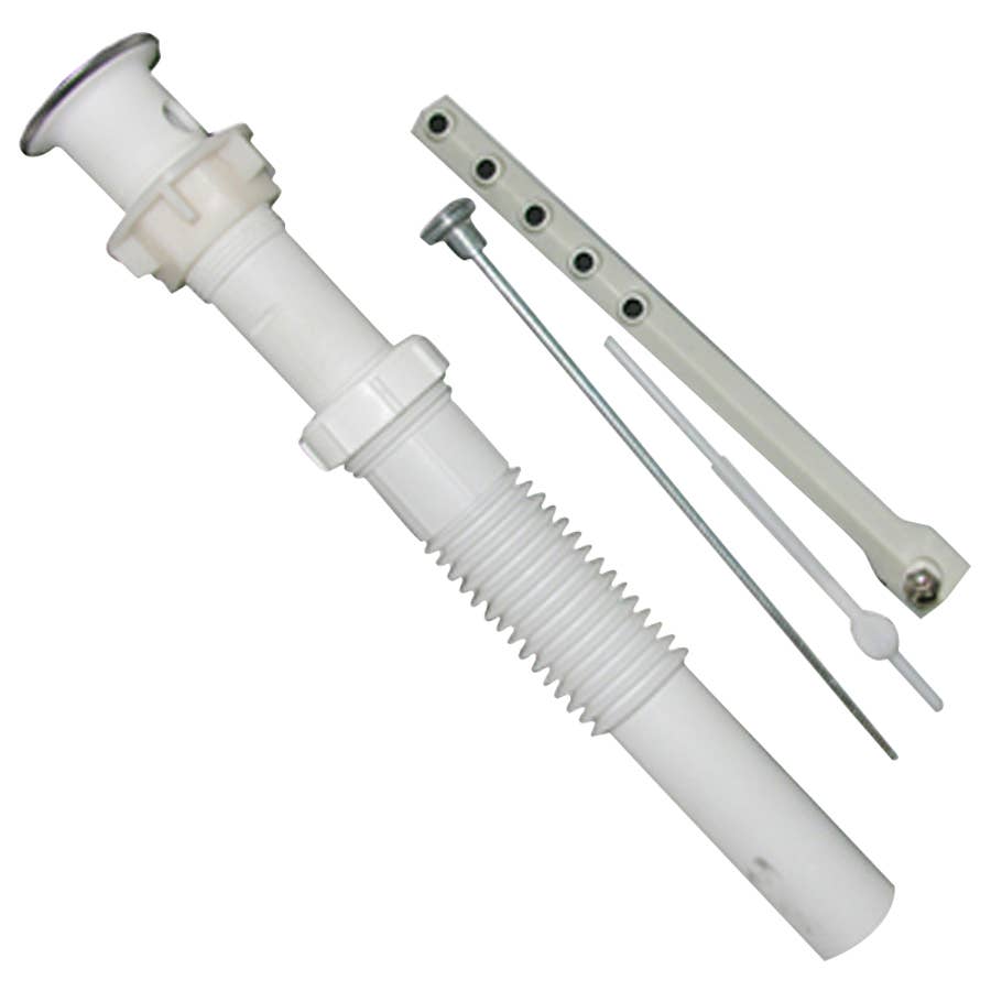 Lasco Lavatory Pop Up Plastic Body Flexible Drain Assembly