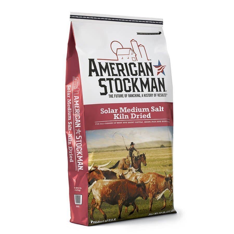 American Stockman Medium Solar Salt - 50 Lb. Bag