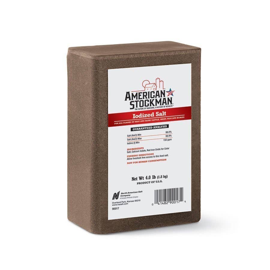 American Stockman Iodized Salt - 4 Lb. Brick