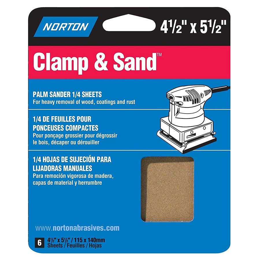 Norton MultiSand Sandpaper Sheet - 6 pk