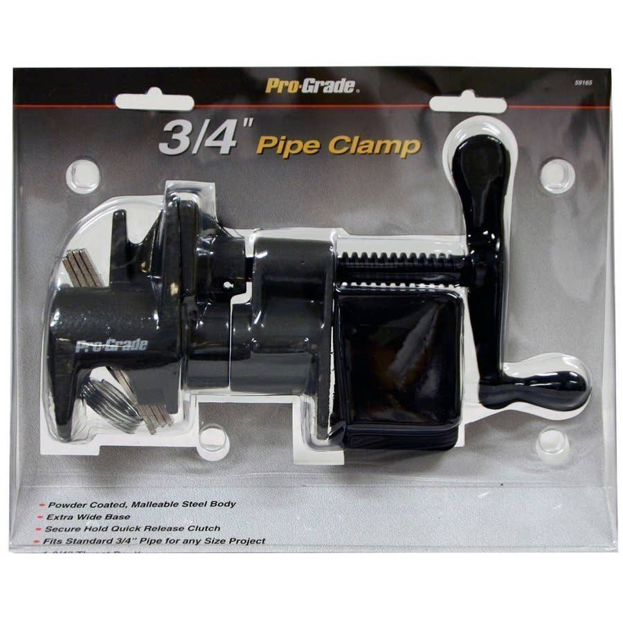 Pro-Grade 3/4"" Pipe Clamp With Pads
