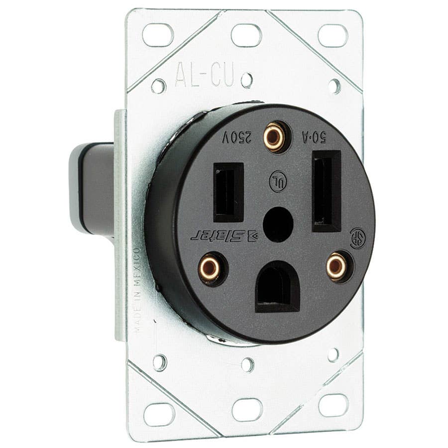 Pass & Seymour 3-Wire Flush Mount Power Outlet - 50 Amp