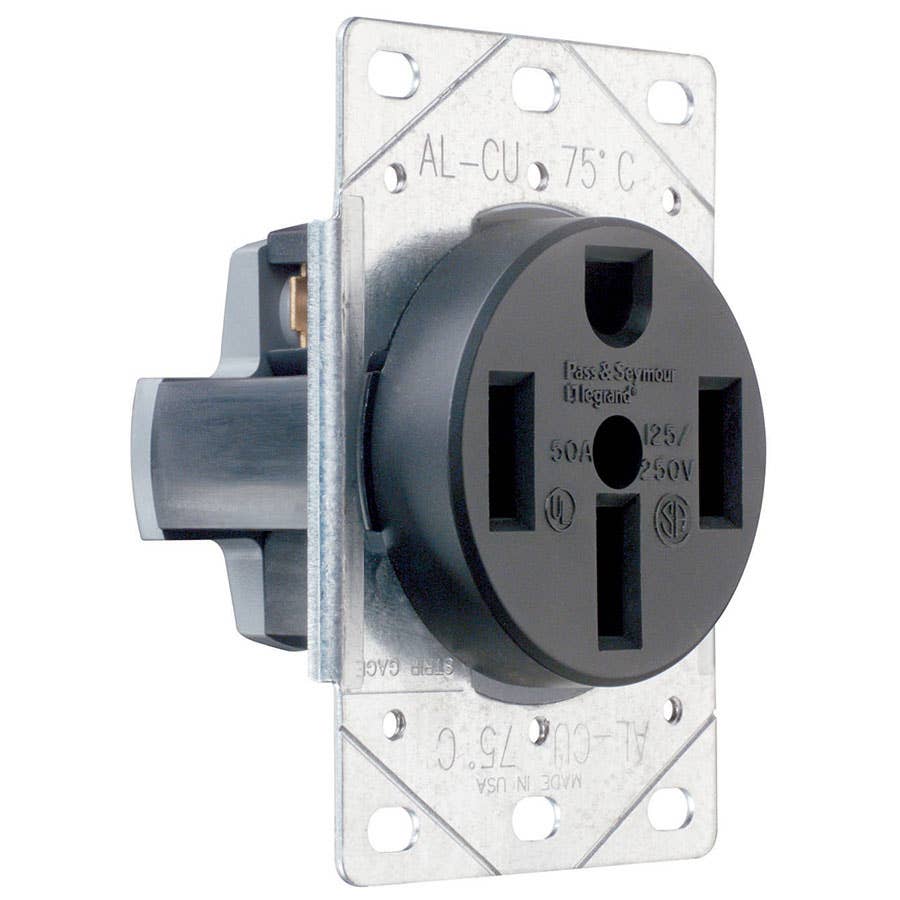 Pass & Seymour 4-Wire Flush Mount Range Power Outlet