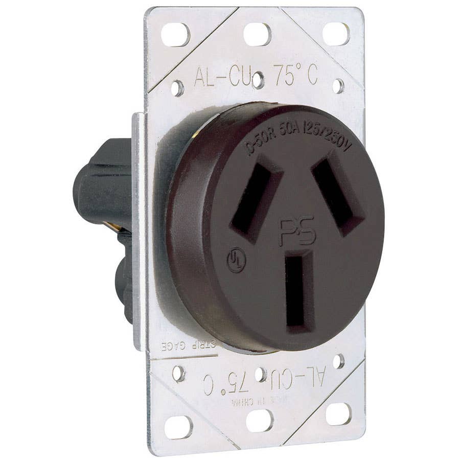 Pass & Seymour Flush Mount Range Power Outlet