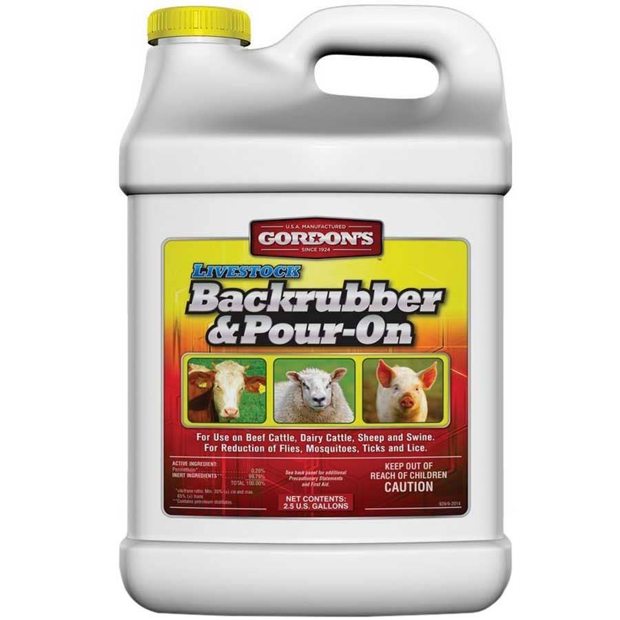Gordon's Livestock Backrubber and Pour-On - 2.5 gal
