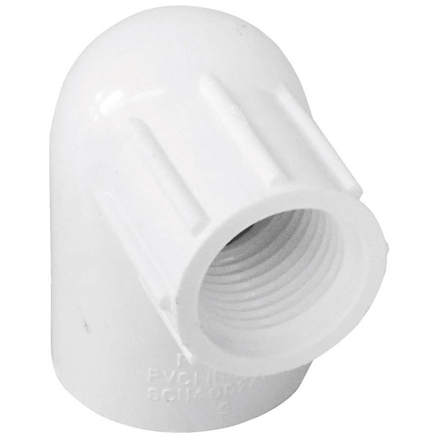 Genova PVC 90 Degree Reducing Female Elbow - 3/4"" x 1/2""
