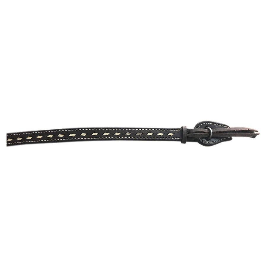 Buffalo Leather of the Rockies Leather Split Reins with Buckstitch