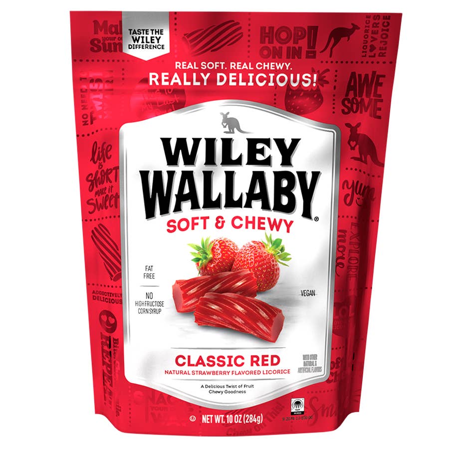 Wiley Wallaby Licorice Red