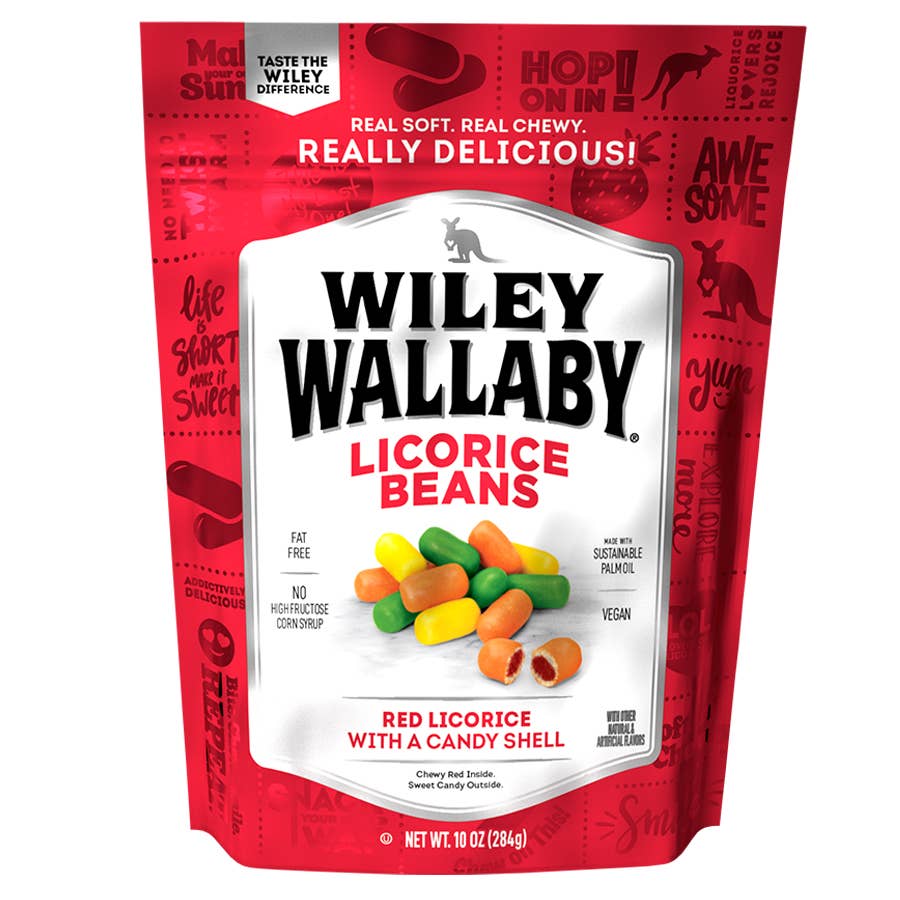 Wiley Wallaby Licorice Outback Beans Red