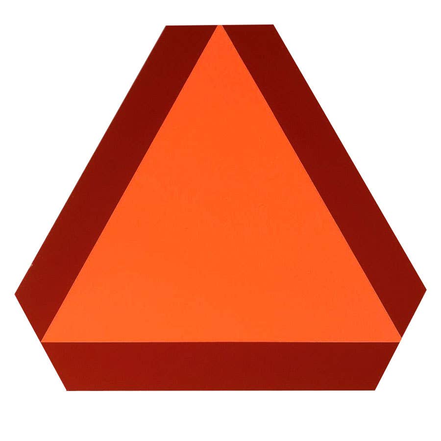 SMV Industries Fluorescent Plastic Safety Sign