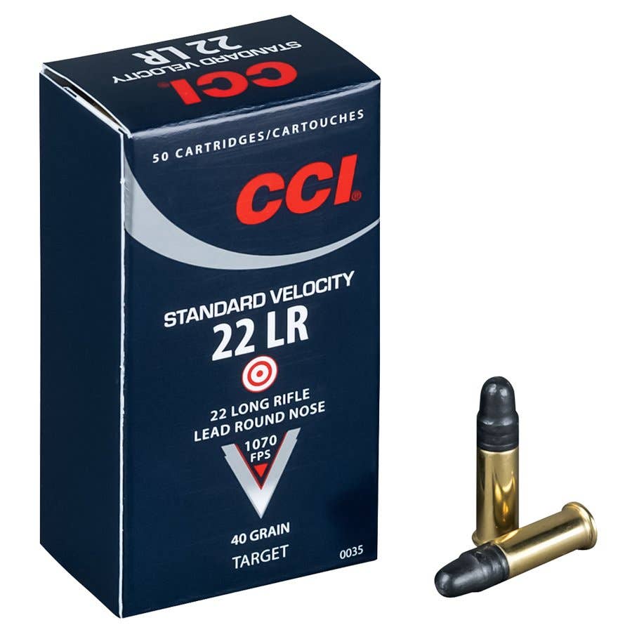 CCI Standard Velocity 22 Long Rifle Lead Round Nose Ammo 50 Round CCI Standard Velocity 22 Long Rifle Lead Round Nose Ammo 50 Round