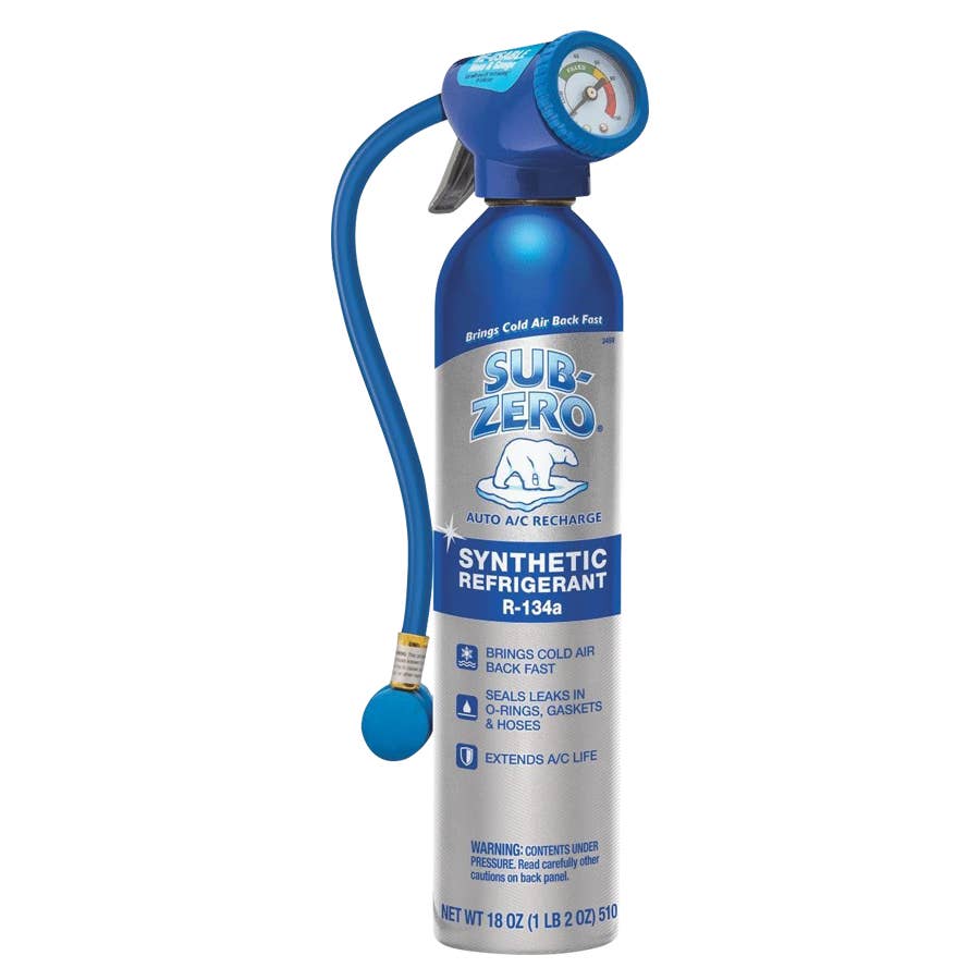 Sub-Zero R-134a Synthetic Auto A/C Recharge - 18 oz