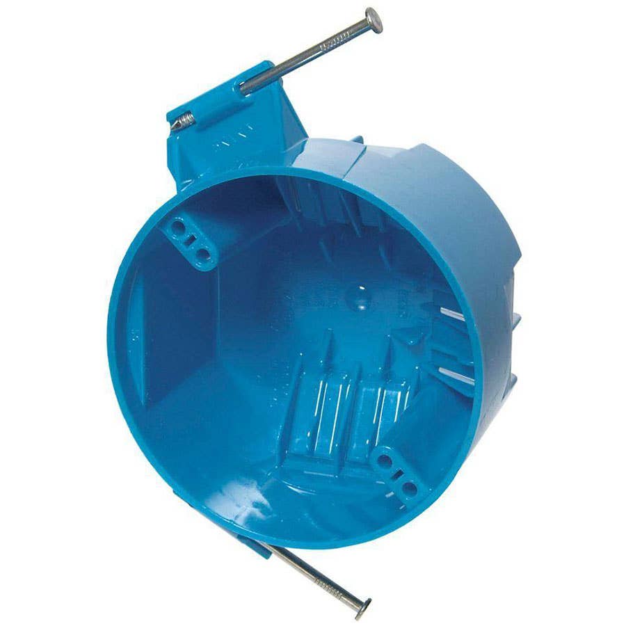 Carlon New Work Ceiling Box with Captive Nail - 4""