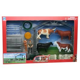 NewRay Ranch Cow Deluxe Set