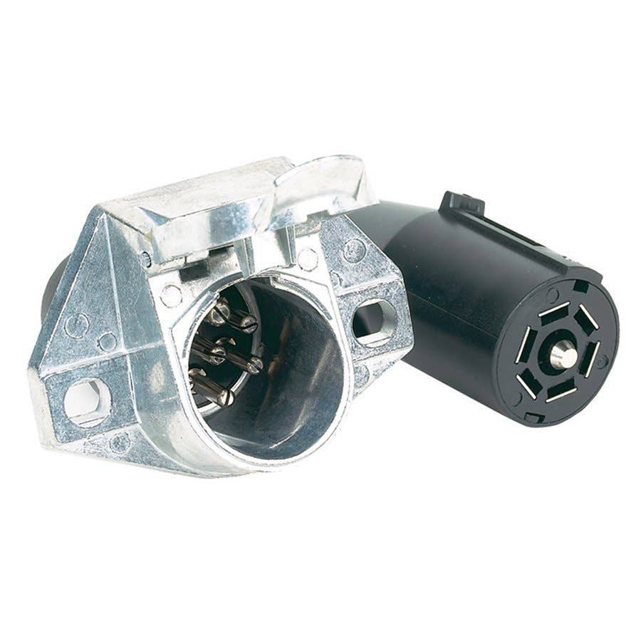 Hopkins Wiring Adapters- 7 RV Blade to 7 Pole Round