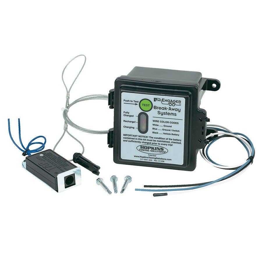 Hopkins Trailer Breakaway Kits Engager SM w/ Battery Meter