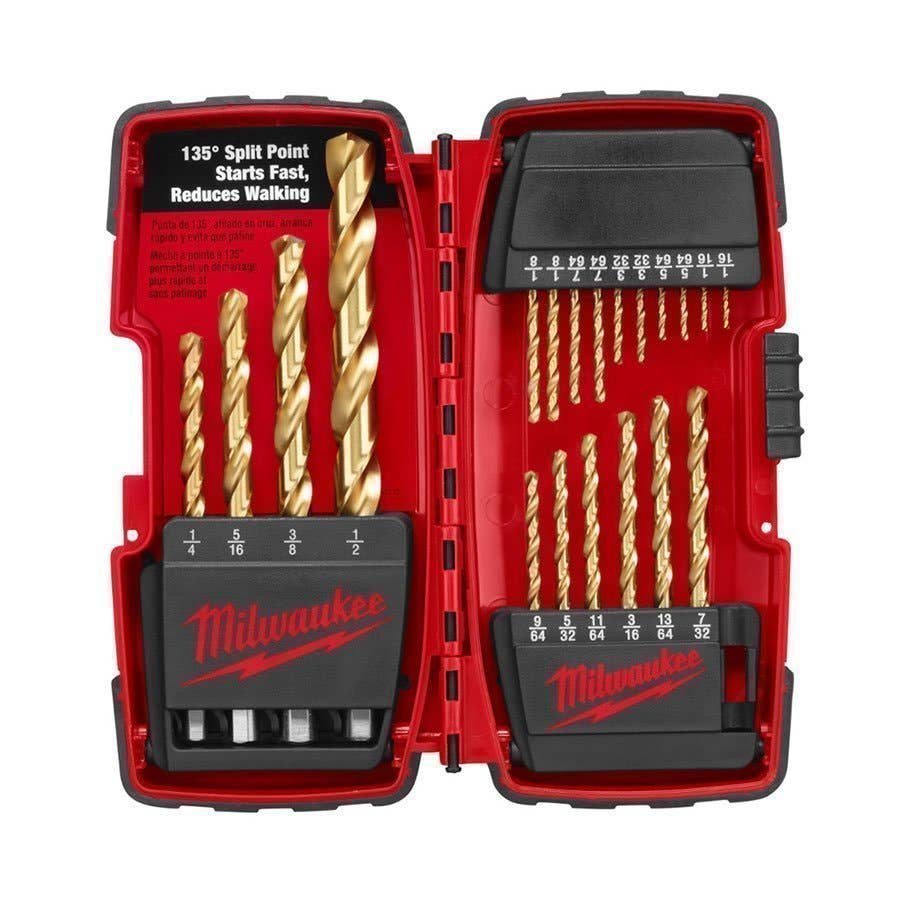 Milwaukee Thunderbolt® Titanium Coated Drill Bits (20 Pc)