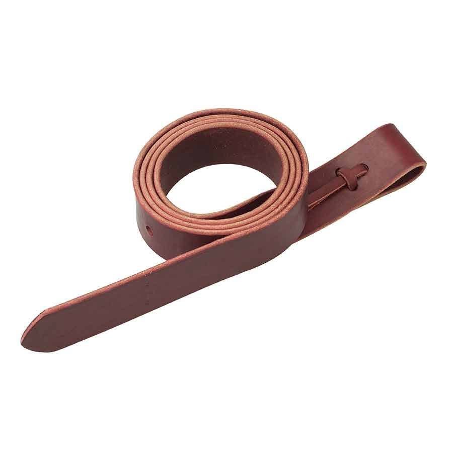 Weaver Burgundy Latigo Leather Tie Cinch Straps