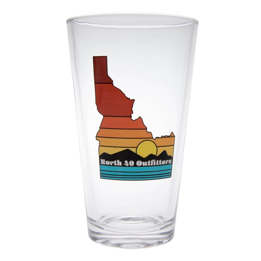 North 40 State Logo Pint Glass - 16oz